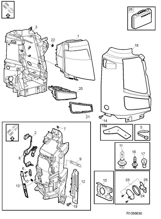 VOLVO FH13 Headlamp Bezel RH - 82056991 | e-Factory Outlet
